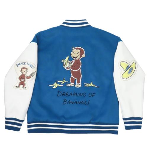 おさるのジョージ アウター レディース スタジャン ドリーミングバナナ L 絵本キャラクター グッズ