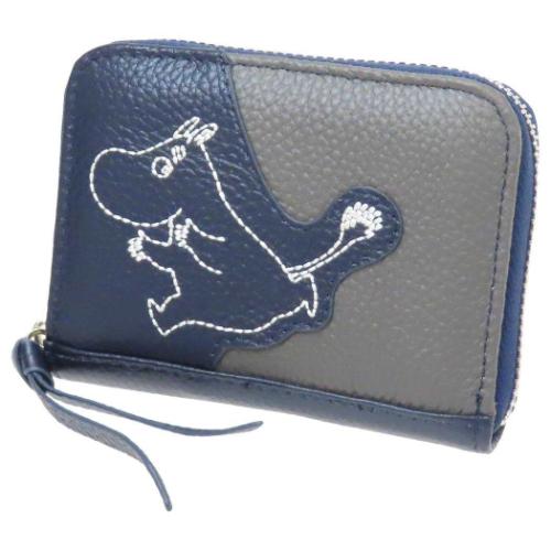 ムーミン 小銭入れ＆カード入れ 本革カードポーチ 北欧 キャラクター グッズ