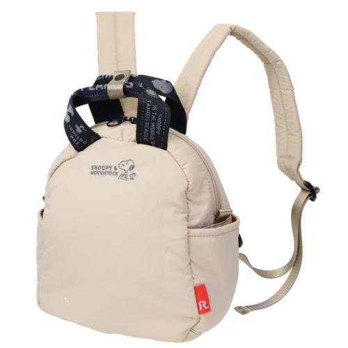 スヌーピー リュック IP.CeoPadded.Peanuts-0S ミニリュック2WAY m-beige ピーナッツ キャラクター グッズ
