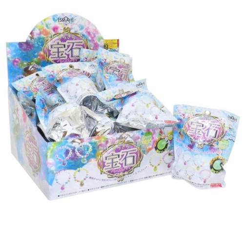 入浴剤 キラキラ宝石ブレスレットバスボール 全7種 24個入セット おもしろ雑貨 グッズ