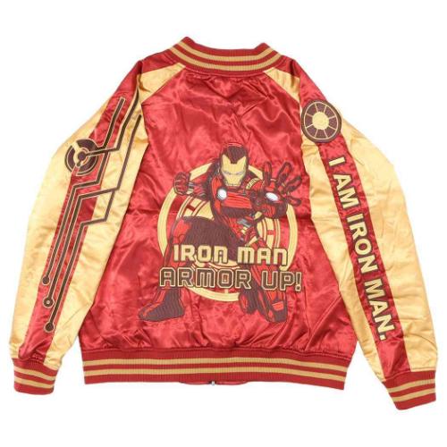 アイアンマン アウター スカジャン 3L アーマーアップ MARVEL キャラクター グッズ