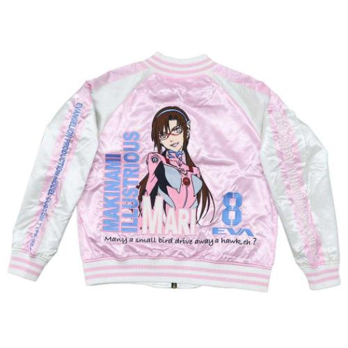 エヴァンゲリオン アウター スカジャン L 真希波 マリ イラストリアス アニメキャラクター グッズ