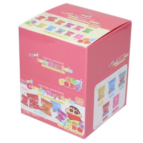 クレヨンしんちゃん キーホルダー シークレットキャンディキーホルダー 全10種 10個入セット フルーツ アニメキャラクター グッズ