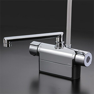 KVK デッキ形サーモスタット式シャワー（190mmパイプ付）（撥水）（寒冷地用） 【品番：FTB200DW1TH】の通販はau PAY マーケット - 住設プロ | au PAY マーケット ...