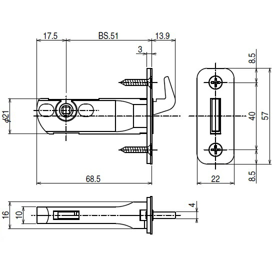 YKK AP 引戸錠ケース シルバー 【品番：YS HH4K14443】の通販はau PAY マーケット - 住設プロ | au PAY マーケット－通販サイト
