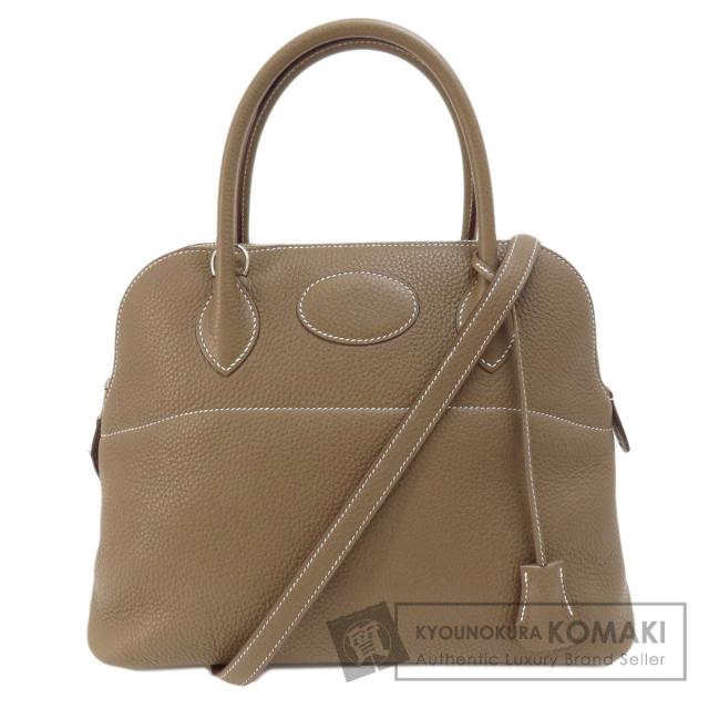 エルメス HERMES  ボリード31 エトープ エトゥープ シルバー金具  ハンドバッグ トリヨン 中古