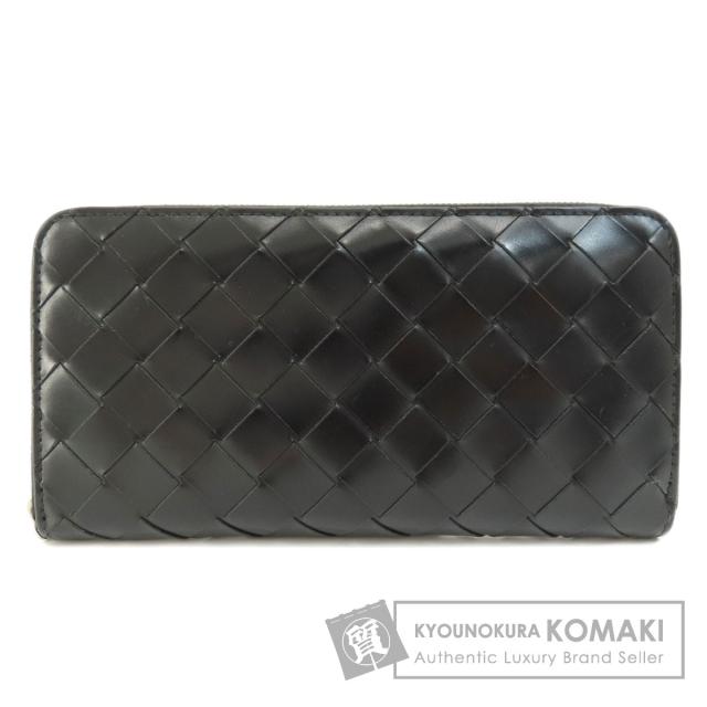 ボッテガヴェネタ BOTTEGA VENETA  イントレチャート  長財布（小銭入れあり） レザー 中古