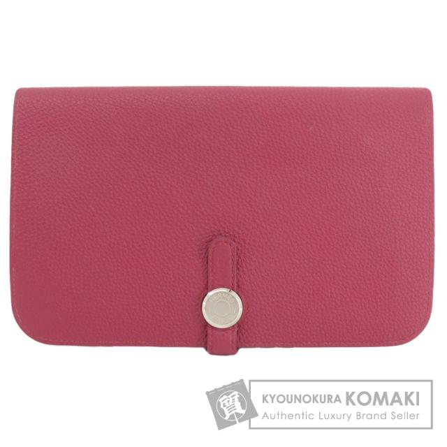 エルメス HERMES  ドゴンGM  シルバー金具  長財布（小銭入れあり） トゴ レディース  中古