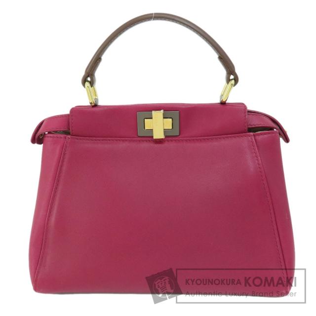 フェンディ FENDI  ピーカブー ミニ  ハンドバッグ カーフ レディース  中古