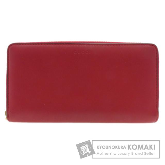 グッチ GUCCI 453158  バンブー  長財布（小銭入れあり） カーフ レディース  中古