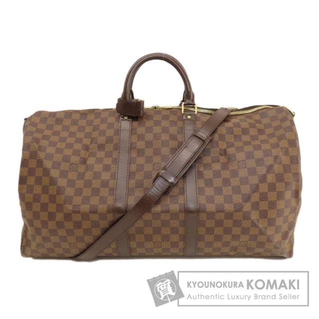 ルイヴィトン LOUIS VUITTON N41414  キーポル バンドリエール55 ダミエ エベヌ  ボストンバッグ 中古