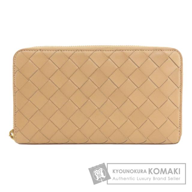 ボッテガヴェネタ BOTTEGA VENETA  イントレチャート  長財布（小銭入れあり） カーフ 中古