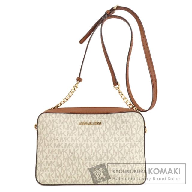マイケルコース Michael Kors  MKシグネチャー ロゴ金具  ショルダーバッグ PVC レディース  中古