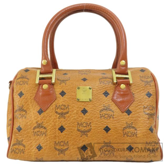 エムシーエム MCM  ミニボストン  ボストンバッグ PVC レディース  中古