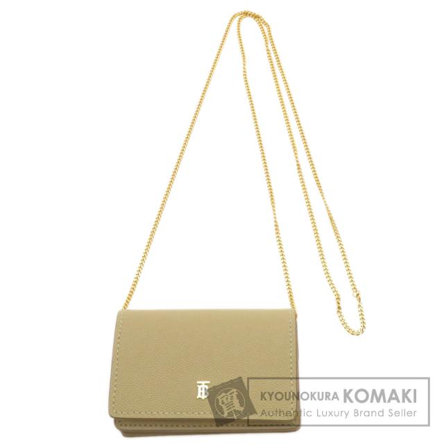 バーバリー BURBERRY   チェーンウォレット   ケース カーフ レディース  中古