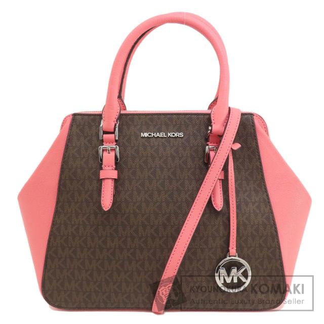 マイケルコース Michael Kors  MKシグネチャー 2WAY  ハンドバッグ レザー レディース  中古