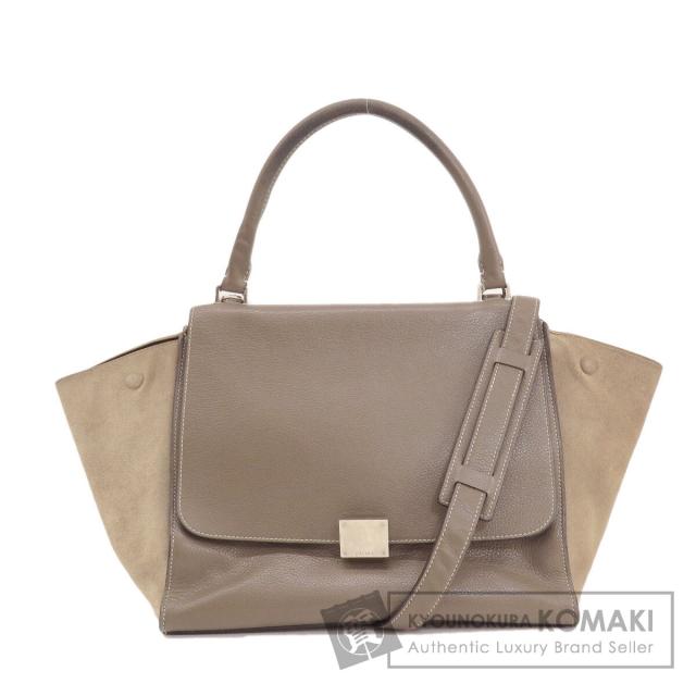 セリーヌ CELINE  トラペーズ 2WAY  トートバッグ レザー レディース  中古