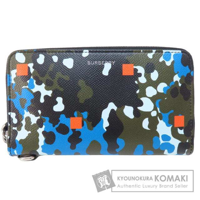 バーバリー BURBERRY  カモフラージュ柄  長財布（小銭入れあり） PVC レディース  中古