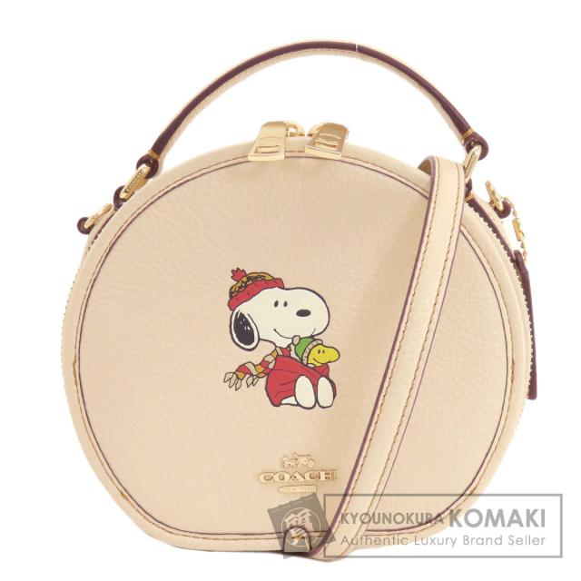 コーチ COACH CE845  キャンティーン ピーナッツコラボ 2WAY  ハンドバッグ レザー レディース  中古