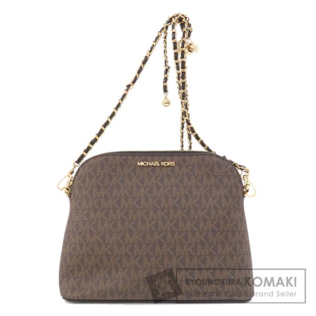 マイケルコース Michael Kors  MKシグネチャー チェーンショルダー  ショルダーバッグ PVC 中古