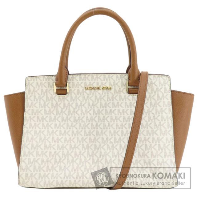 マイケルコース Michael Kors  MKシグネチャー 2WAY  ハンドバッグ レザー レディース  中古