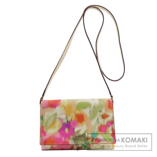 ケイトスペード kate spade フラワーモチーフ ショルダーバッグ PVC