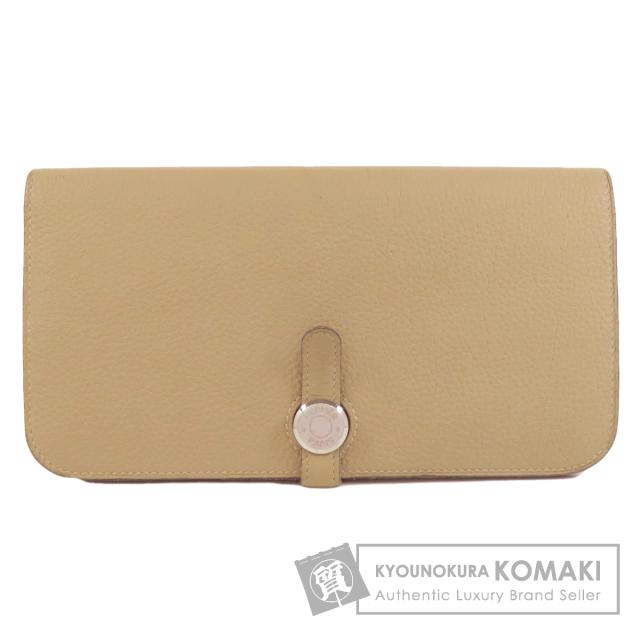 エルメス HERMES  ドゴンロング シルバー金具  長財布（小銭入れあり） トゴ レディース  中古