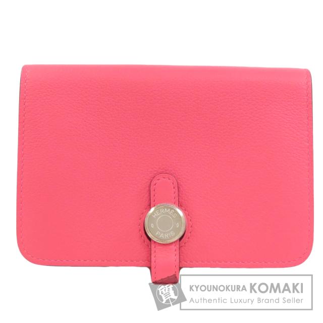 エルメス HERMES  ドゴンコンパクト シルバー金具  ケース エバーカラー レディース  中古