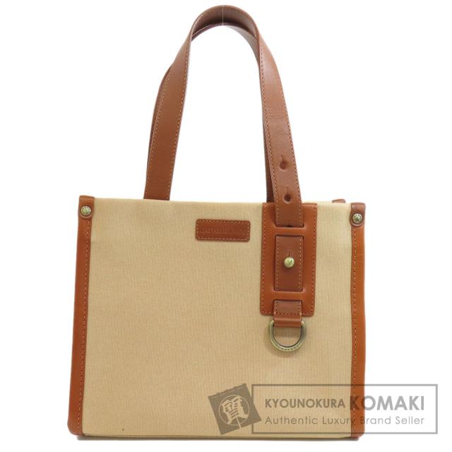 バーバリー BURBERRY  ロゴ  トートバッグ キャンバス レディース  中古