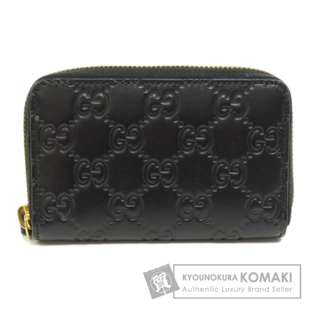 グッチ GUCCI 447939  GG シマ  カードケース レザー レディース  中古