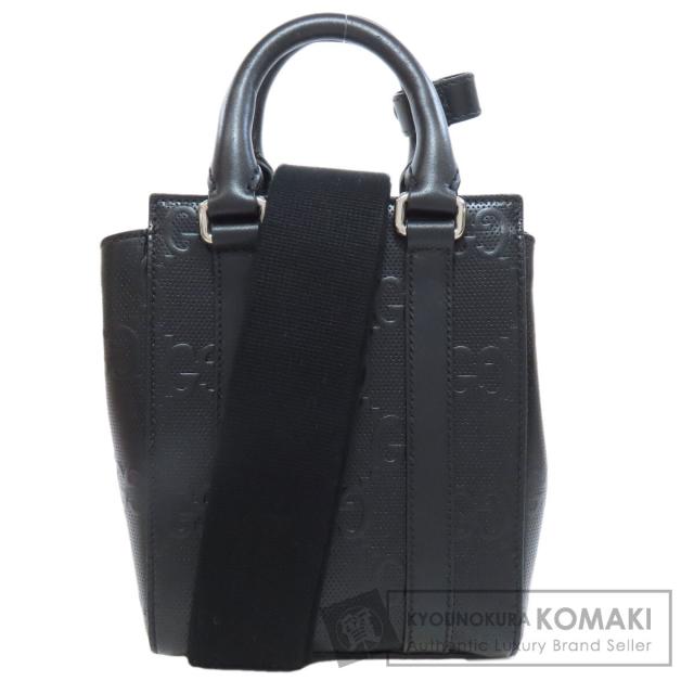 グッチ GUCCI 696010  GGエンボス 2WAY  ハンドバッグ カーフ レディース  中古