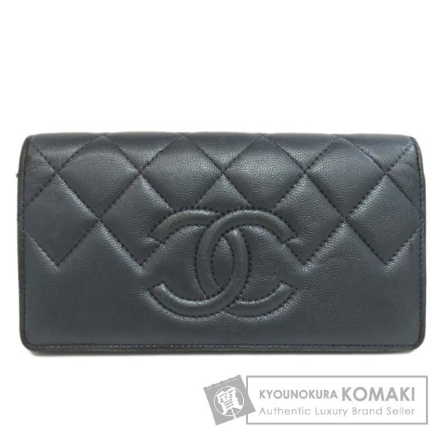 シャネル CHANEL  ココマーク  長財布（小銭入れあり） ソフト グレインド カーフスキン 中古