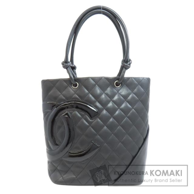 シャネル CHANEL  カンボンライン シルバー金具  トートバッグ カーフ レディース  中古
