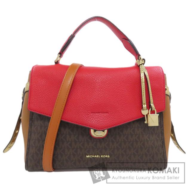 マイケルコース Michael Kors  MKシグネチャー 2WAY  ハンドバッグ PVC レディース  中古