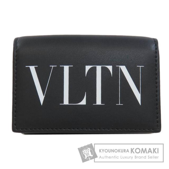 バレンティノ VALENTINO  ロゴ 三つ折り財布  二つ折り財布（小銭入れあり） レザー 中古