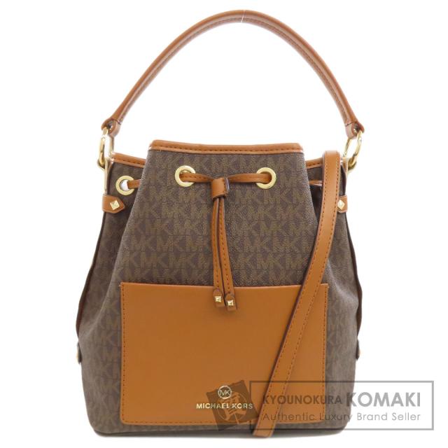 マイケルコース Michael Kors  MKシグネチャー 2WAY  ハンドバッグ PVC レディース  中古