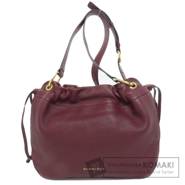 バーバリー BURBERRY  ロゴ  ショルダーバッグ レザー レディース  中古