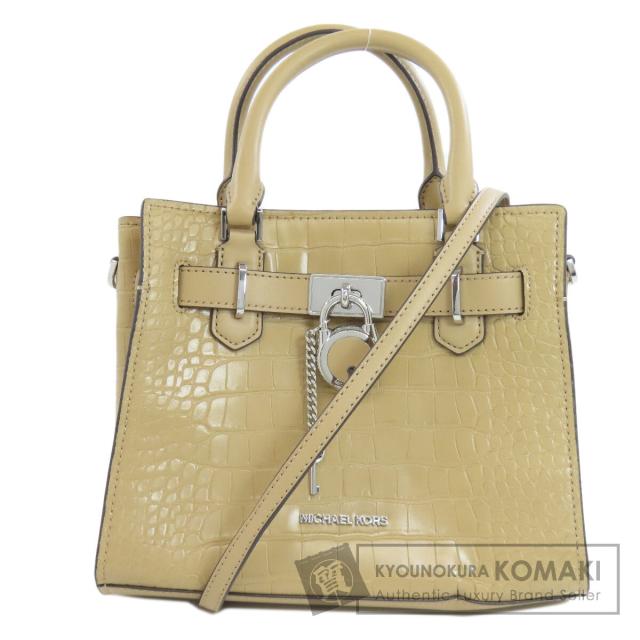 マイケルコース Michael Kors  型押し 2WAY  ハンドバッグ レザー レディース  中古