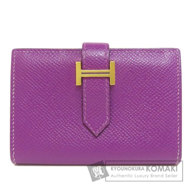エルメス HERMES  ベアン ゴールド金具  カードケース エプソン レディース  中古