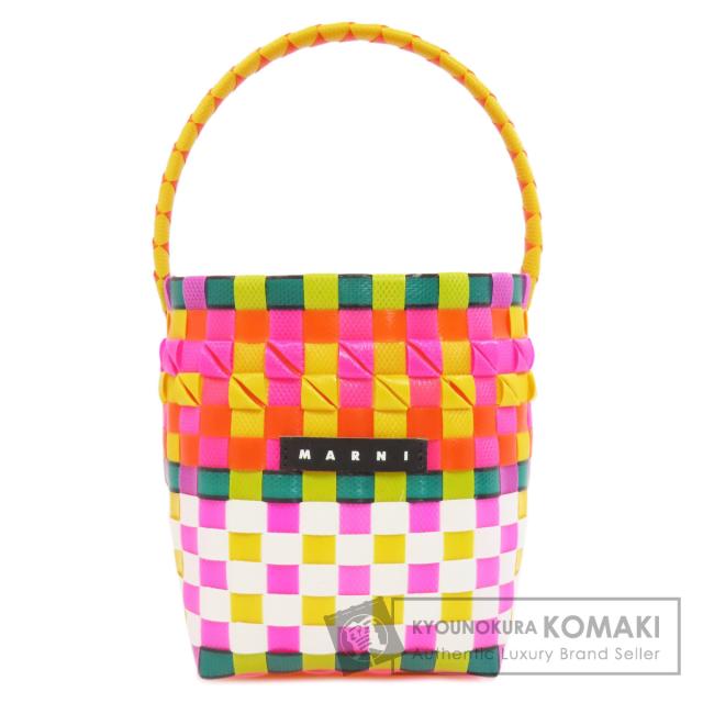 マルニ MARNI  ロゴ  ハンドバッグ ポリプロピレン レディース  中古