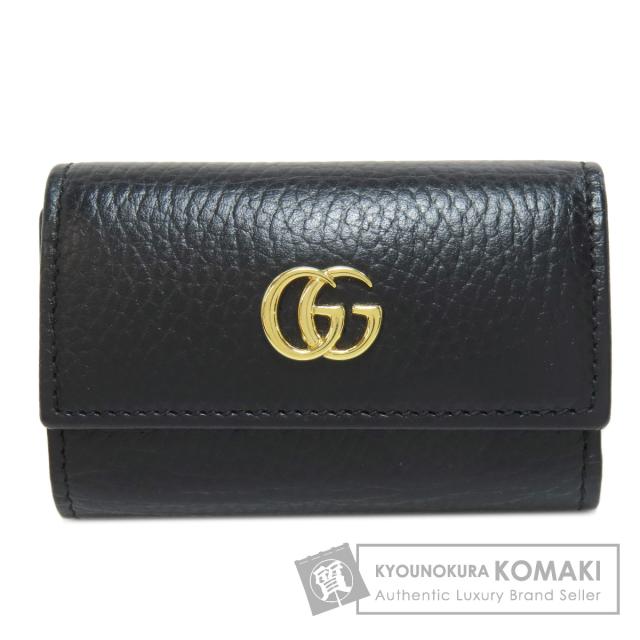 グッチ GUCCI 456118  ダブルG  キーケース レザー レディース  中古