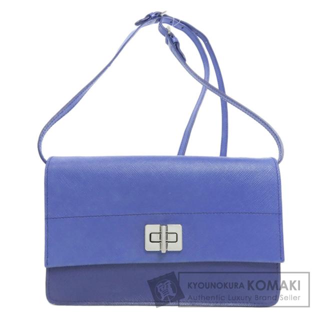 プラダ PRADA  ショルダーウォレット  長財布（小銭入れあり） サフィアーノ レディース  中古