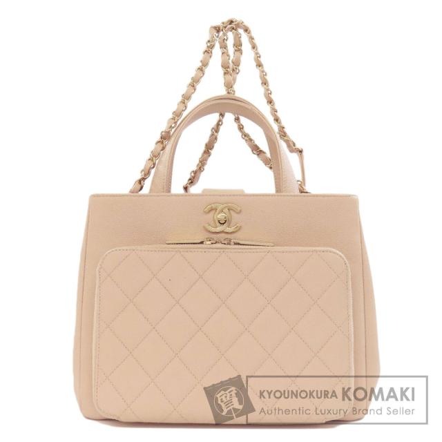 シャネル CHANEL  ココマーク ゴールド金具 2WAY  ハンドバッグ グレインド カーフスキン 中古