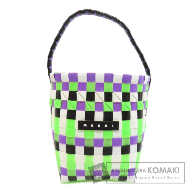 マルニ MARNI  カゴバッグ  ハンドバッグ ポリプロピレン レディース  中古