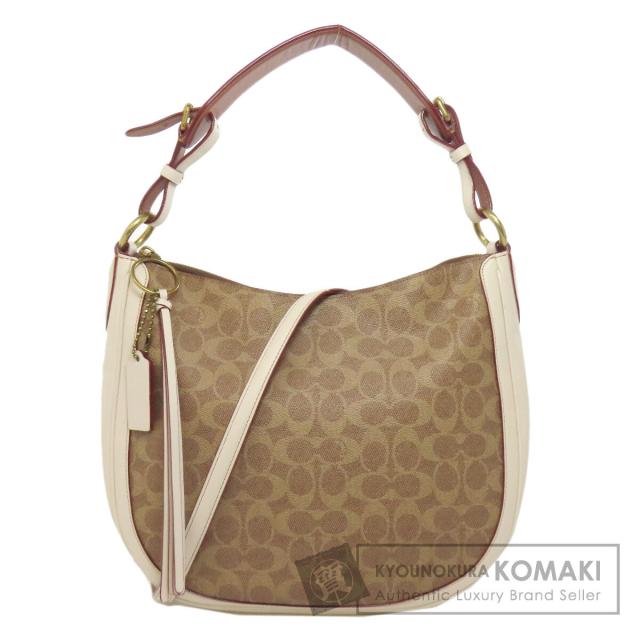 コーチ COACH 38580  サットン ホーボー ワンショルダー シグネチャー 2WAY  ショルダーバッグ 中古