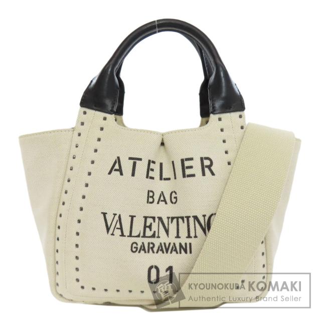 バレンティノ VALENTINO  2WAY  ハンドバッグ キャンバス レディース  中古
