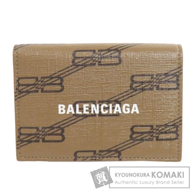 バレンシアガ BALENCIAGA 594312  BB 三つ折り財布  二つ折り財布（小銭入れあり） PVC 中古