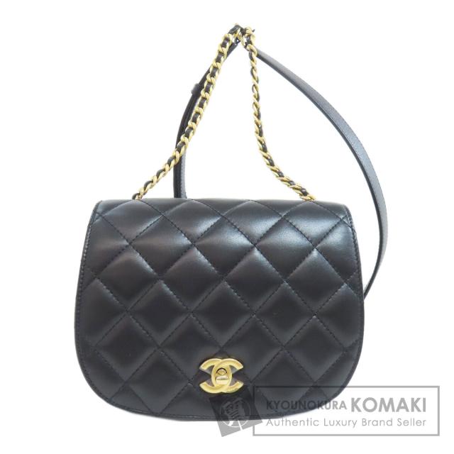 シャネル CHANEL  マトラッセ チェーンショルダー ゴールド金具  ショルダーバッグ 中古