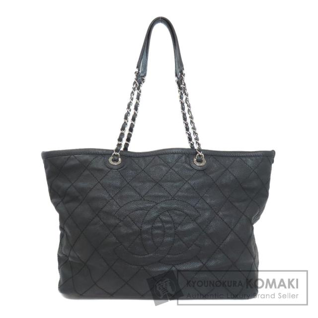 シャネル CHANEL  マトラッセ シルバー金具  トートバッグ グレインド カーフスキン 中古