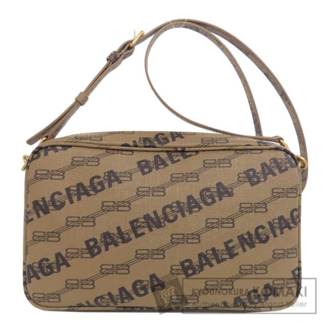 バレンシアガ BALENCIAGA 702723  BBモノグラム  ショルダーバッグ PVC レディース  中古